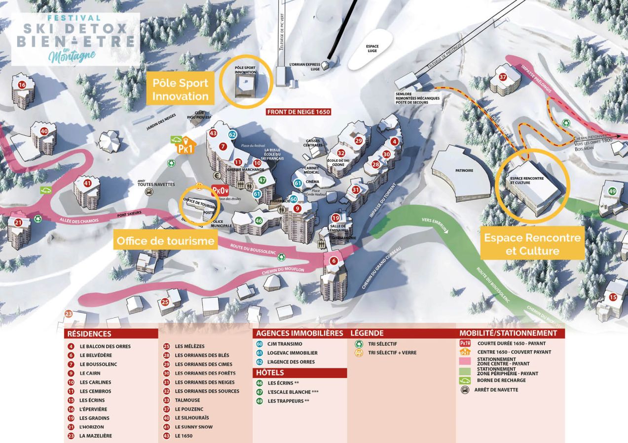 Plan festival détox 2024 les Orres